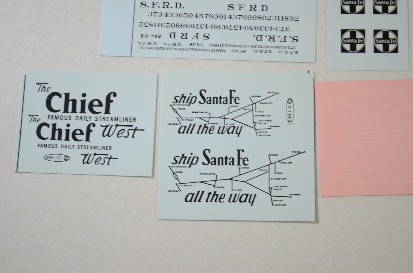 Champ Blueribbon HO ATSF The Chief 1990 40' 50' Reefer Car Decal Set - BRH-221 | eBay