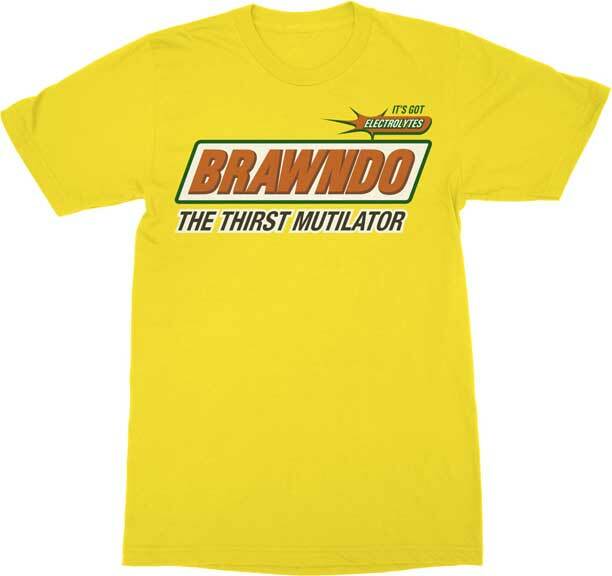 IDIOCRACY MOVIE - BRAWNDO - T-SHIRT - BRAND NEW & LICENSED - MJ12 | eBay