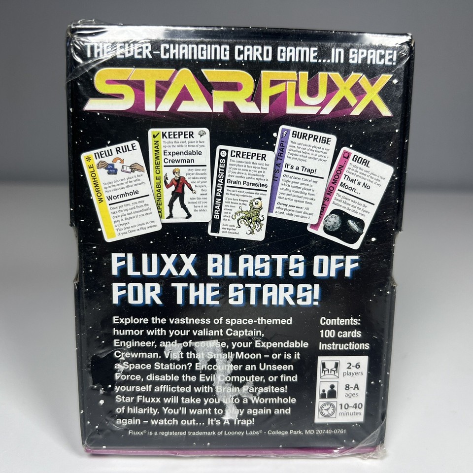 Star Fluxx The Ever Changing Card Game In Space NEW Factory Sealed LOO ...