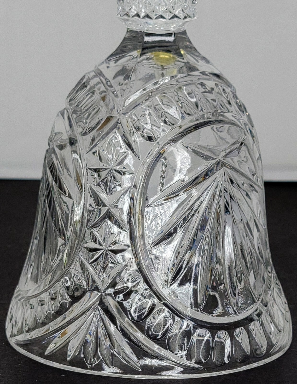 Bell Vintage Beautiful Etched Glass Bell My Lady Hand Mirror 7 in. Tall ...