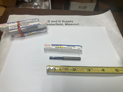 Nachi AQDEXZ0480, Solid Carbide Flat Bottom, Aqua Drill EX - 4.8mm ...