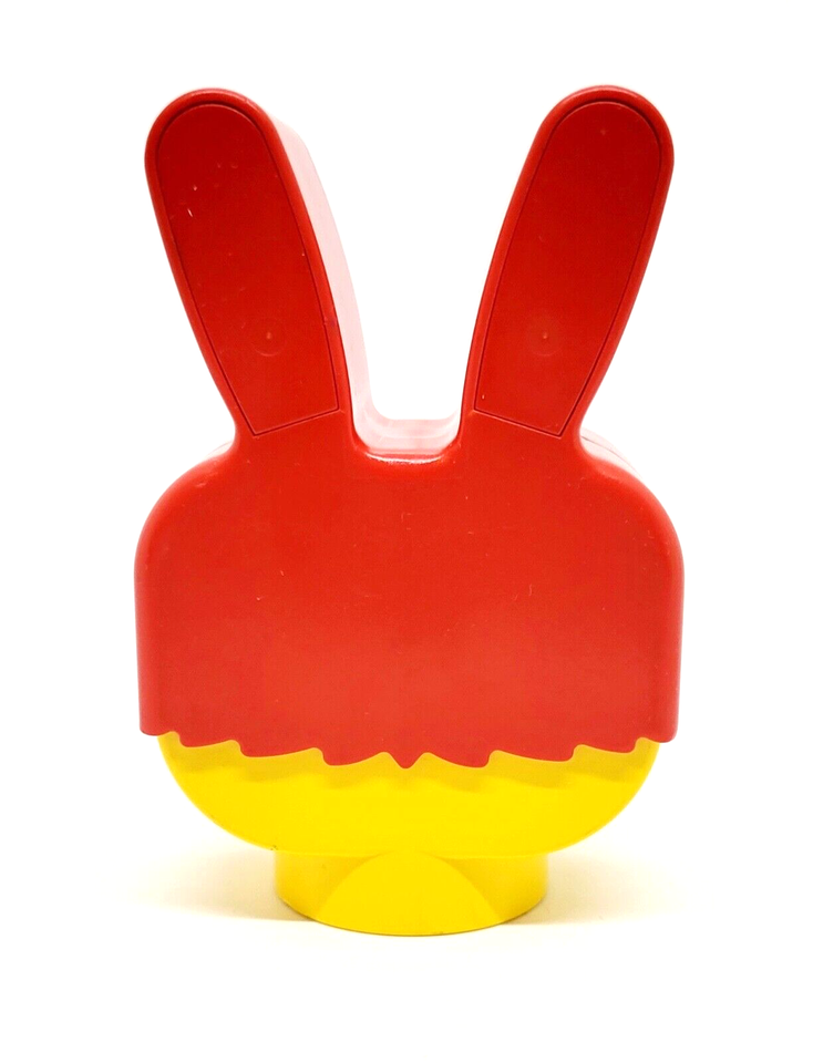 LEGO DUPLO Figure Head Animal 2 x 2 Base Bunny / Rabbit with Whiskers ...