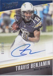 TRAVIS BENJAMIN 2017 PRESTIGE AUTO /100 | eBay