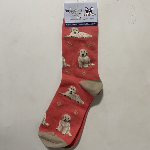 Happy Tails Novelty Socks Goldendoodle New With Tags Coral One Size ...