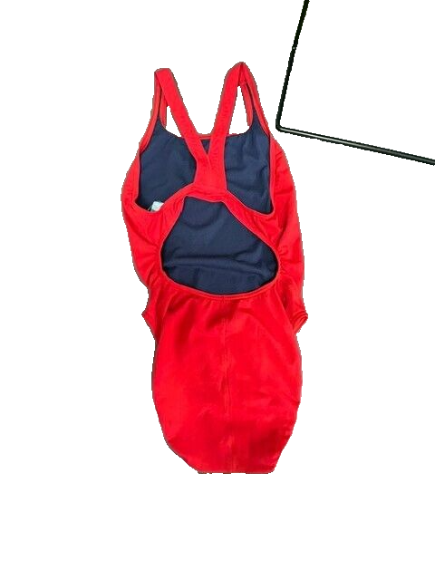 Speedo One Piece Swimsuit Lifeguard Red Size 12/38 | eBay