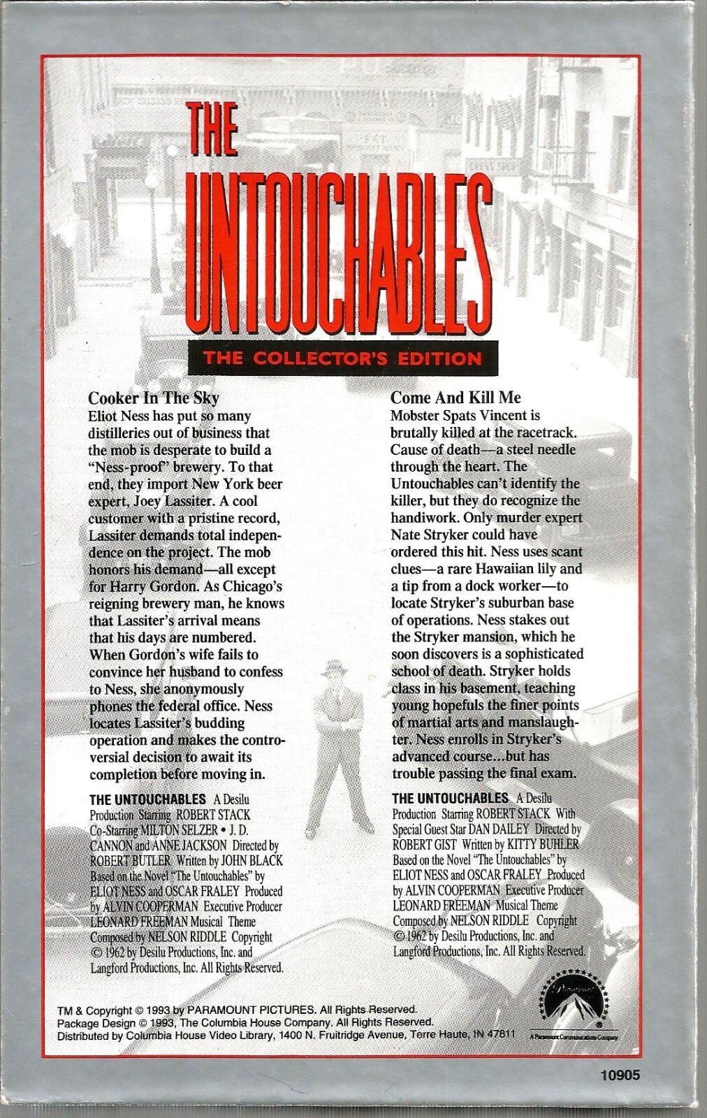 The Untouchables VHS 1993 The Collector's Edition 4 Episodes Robert ...