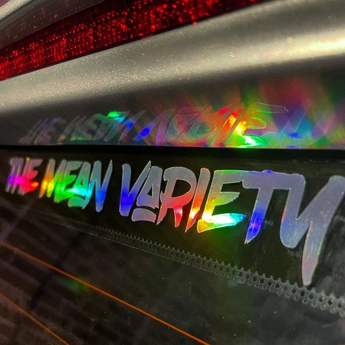 HOLOGRAM / OIL SLICK STICKERS - JDM DRIFT WINDOW TURBO JAP HOLDEN ...