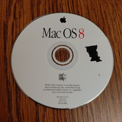 Apple Mac OS 8 Install CD Version 8.0 1997 CD ROM Disc ONLY 691-1773-A ...