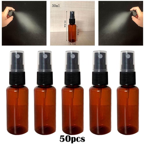 50Pcs Spray Bottle Refillable Fine Mist with Cover Lightweight Mini ...
