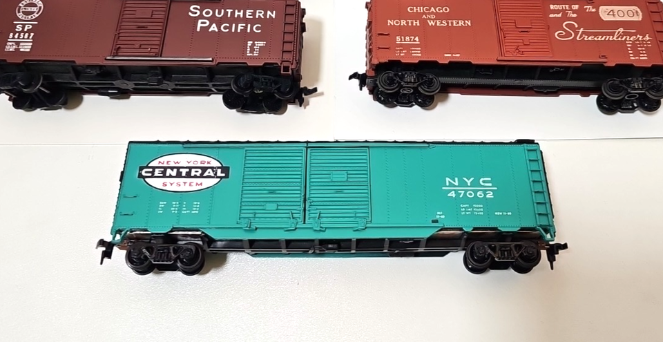 Vintage HO Scale Box Car Lot Of 7 NYC, B&M, Southern Pacific, E, J & E ...