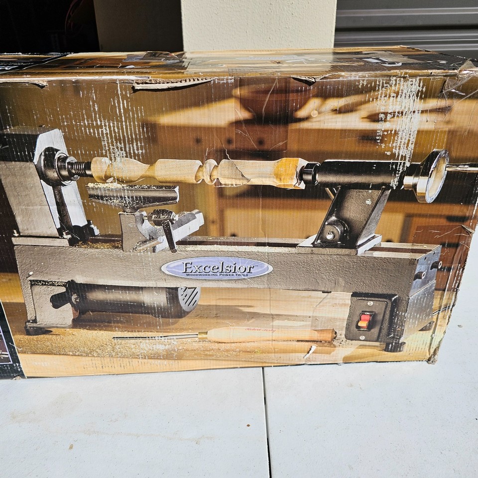 Vintage Excelsior 5 Speed wood Mini Lathe MC1018 (1218) ~ NOB | eBay
