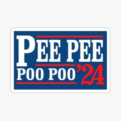 pee pee poo poo 24 funny sticker haha jokes laugh | eBay