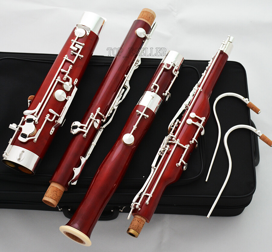 Professional Maple Bassoon Heckel system C Keys Silver Plated With Case ...