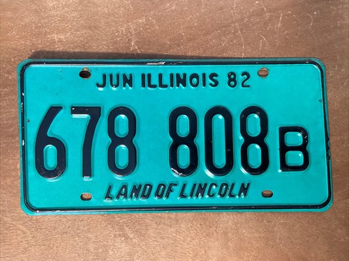1982 Illinois License Plate Truck # 678 808 B | eBay