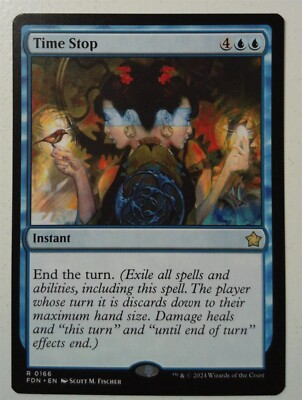 Time Stop *Rare* Magic MtG x1 Foundations | eBay