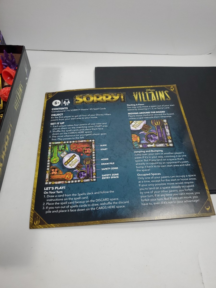 Sorry Board Game Card Deck