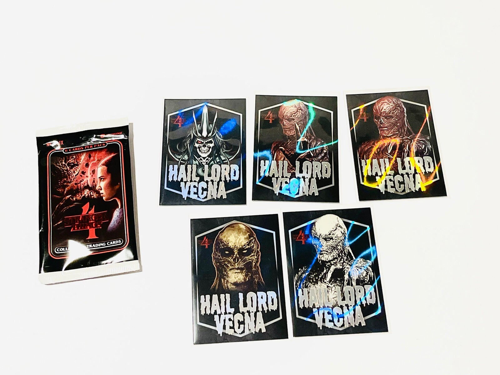 2023 Zerocool Stranger Things Season 4 Hail Lord Vecna Holo Cards Set ...