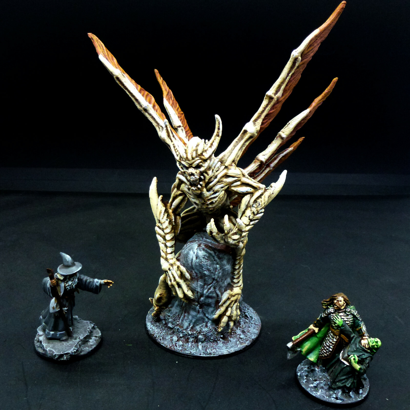 28mm 32mm Bone Devil Fantasy Undead Demon UNPAINTED Wargames DnD ...