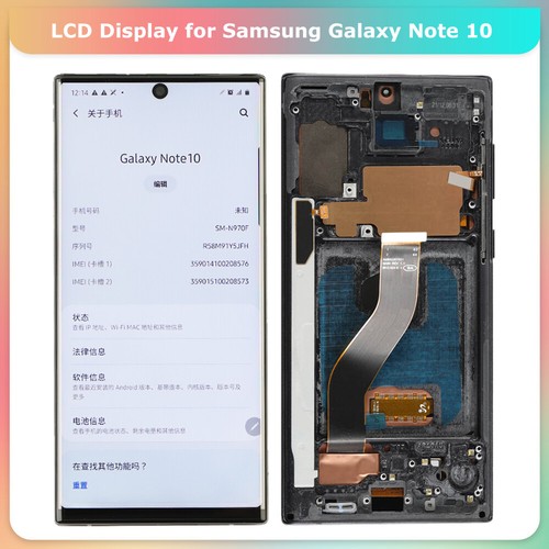 Small LCD Display Touch Screen Frame Assembly For Samsung Galaxy Note ...
