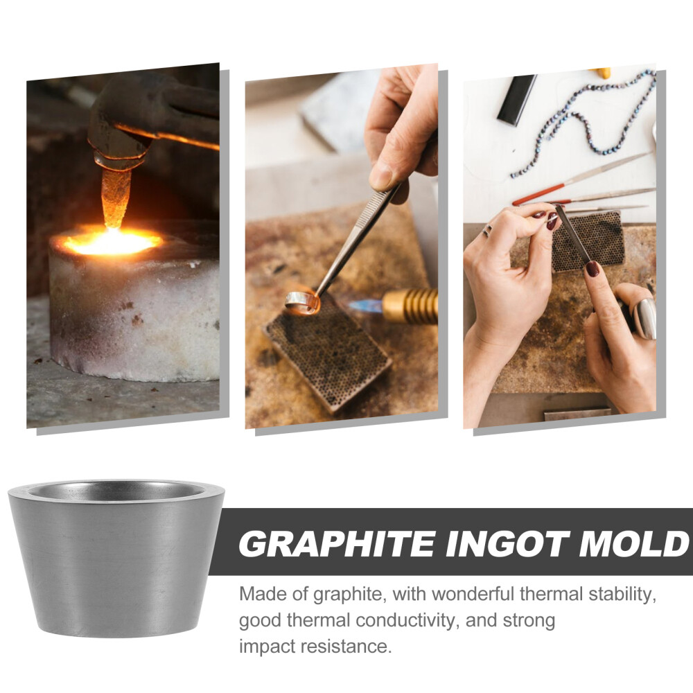 Graphite Casting Mold Jewelry Molds Round Ingot Silver Mould Gold Model ...