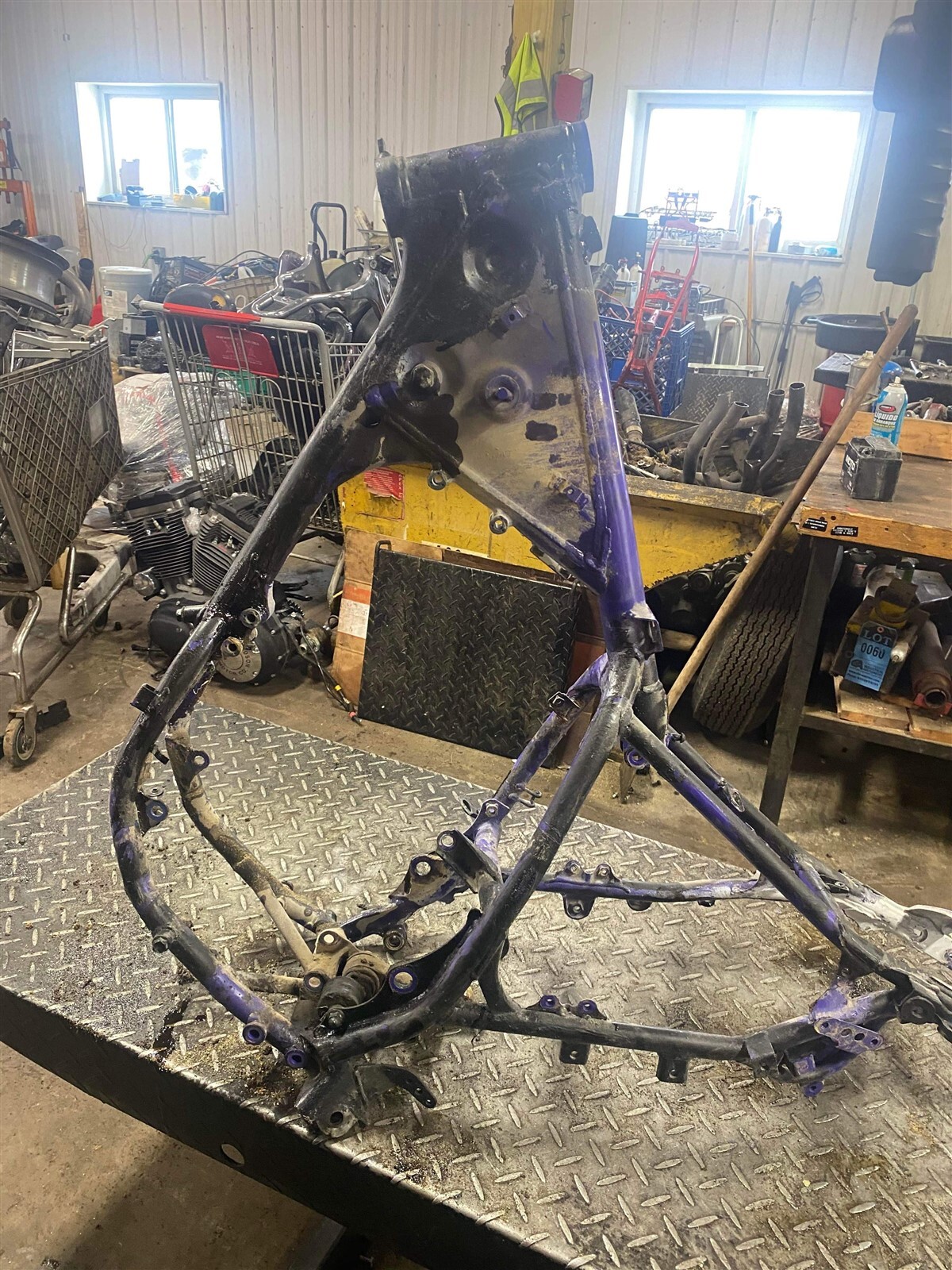 98 Suzuki DR350 DR 350 SE Frame Chassis | eBay