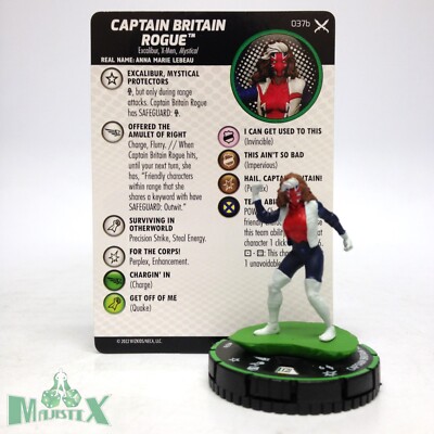 Heroclix X-Men: X of Swords set Captain Britain Rogue #037b Prime ...