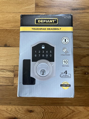Defiant 1009 623 200 Touchpad Deadbolt Electronic Satin Nickel | eBay ...
