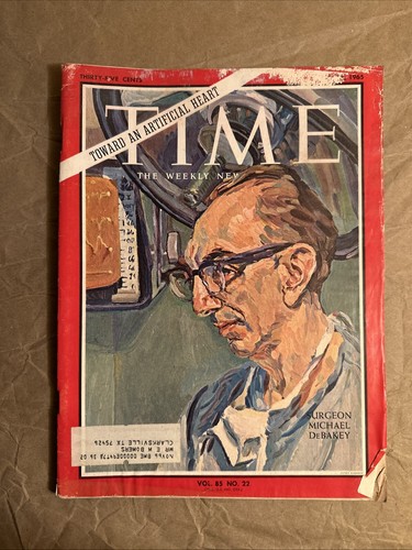 Time Magazine May 28, 1965 Surgeon Michael DeBakey | eBay