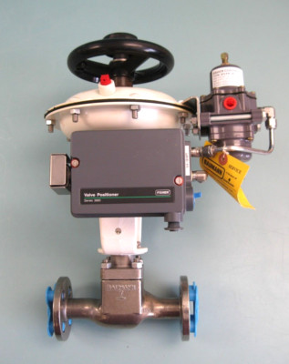 1/2" 150# Fisher 24000CVF SS Actuated Control Valve 3661 Positioner NEW ...
