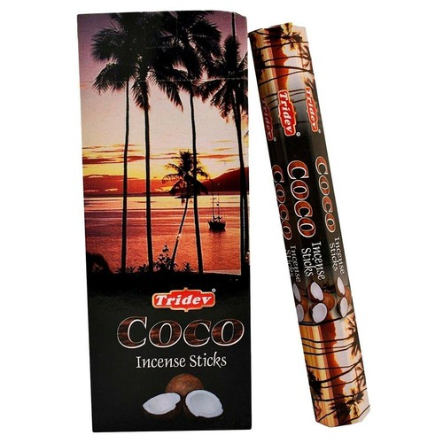 Tridev Incense Sticks Coco Fragrance Masala Agarbatti Scent Meditation ...