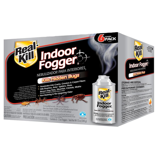 Real-Kill Indoor Fogger Insect Killer Aerosol, Kills Spider Fly Roach ...