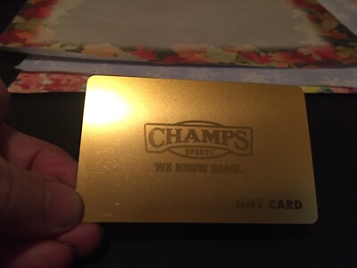 CHAMPS SPORTS We Know Game ( 2017 ) Foil Gift Card ( $0 ) | eBay