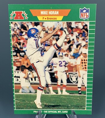 1989 Pro Set Mike Horan Card #103 NFL Denver Broncos Football ...