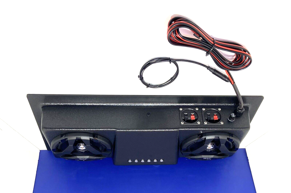 Bluetooth Overhead Stereo Console Radio UTV Golf Cart Tractor Roof ...