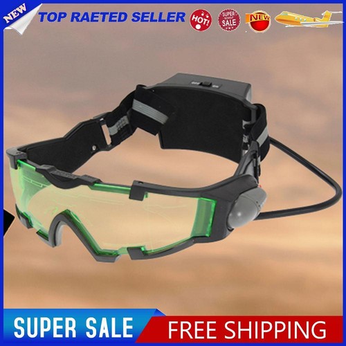 Adjustable Elastic Band Night Vision Goggles Glasses Eye Shield With ...
