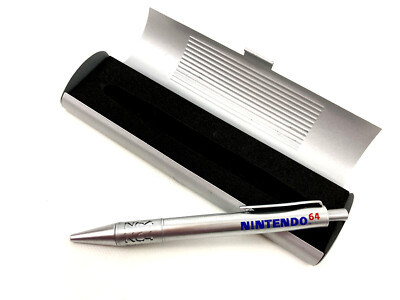 Vintage Nintendo 64 N64 Ink Pen Metal Case Works! Won 1997 Live Game ...