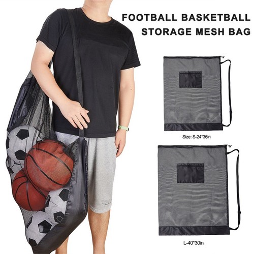 Outdoor Soccer Football Large Ball Shoulder Carrying Bag Storage Bag | eBay