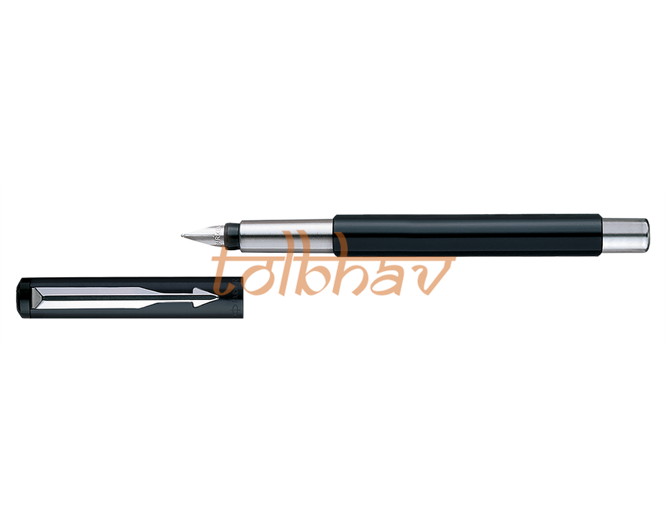 Penna stilografica Parker Vector Standard Chrome Trim CT nera | eBay