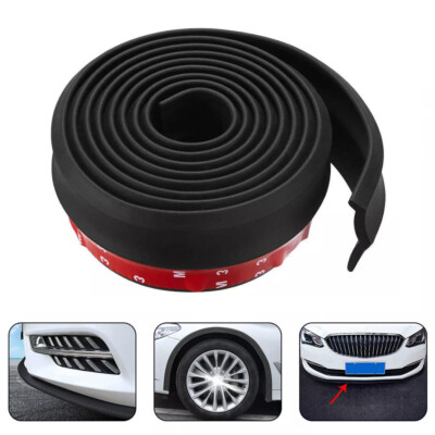 Universal Car Lip Skirt Protector Rubber Splitter Front Bumper Spoiler ...