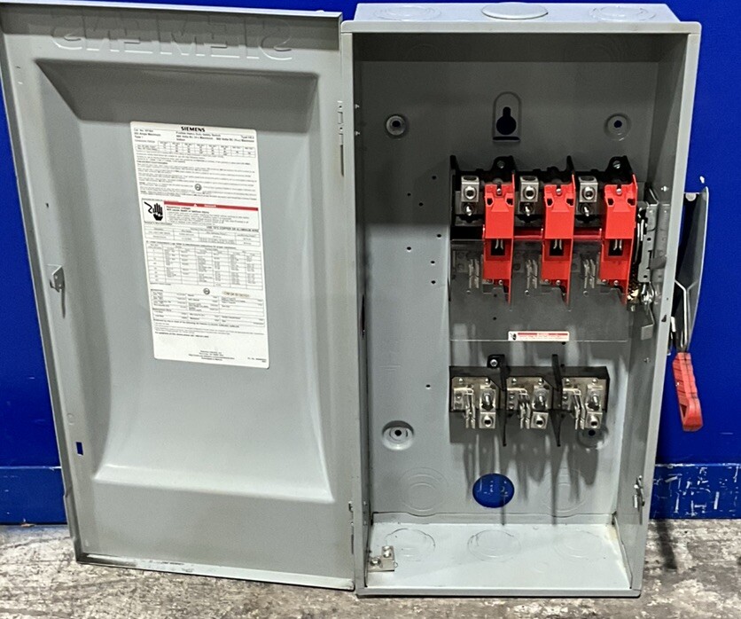 Siemens 200 Amp 600V Fusible Safety Switch HF364 (NO FUSES) 🟦 | eBay