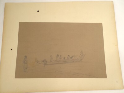 Theodore Gudin Drawing Marine Characters Boat Black Sea Turkey 1839 | eBay
