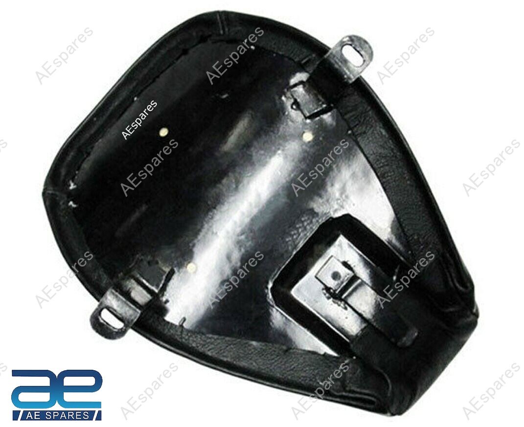 Fits For Norton Royal Enfield Front Solo Seat Black Leather Bullet BSA ...