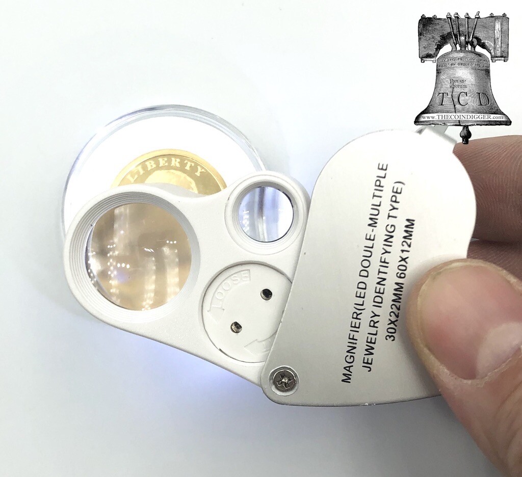 30x 60x Illuminated Loupe FREESH 2-in-1 LED Illuminated Jeweler’s Loupe ...