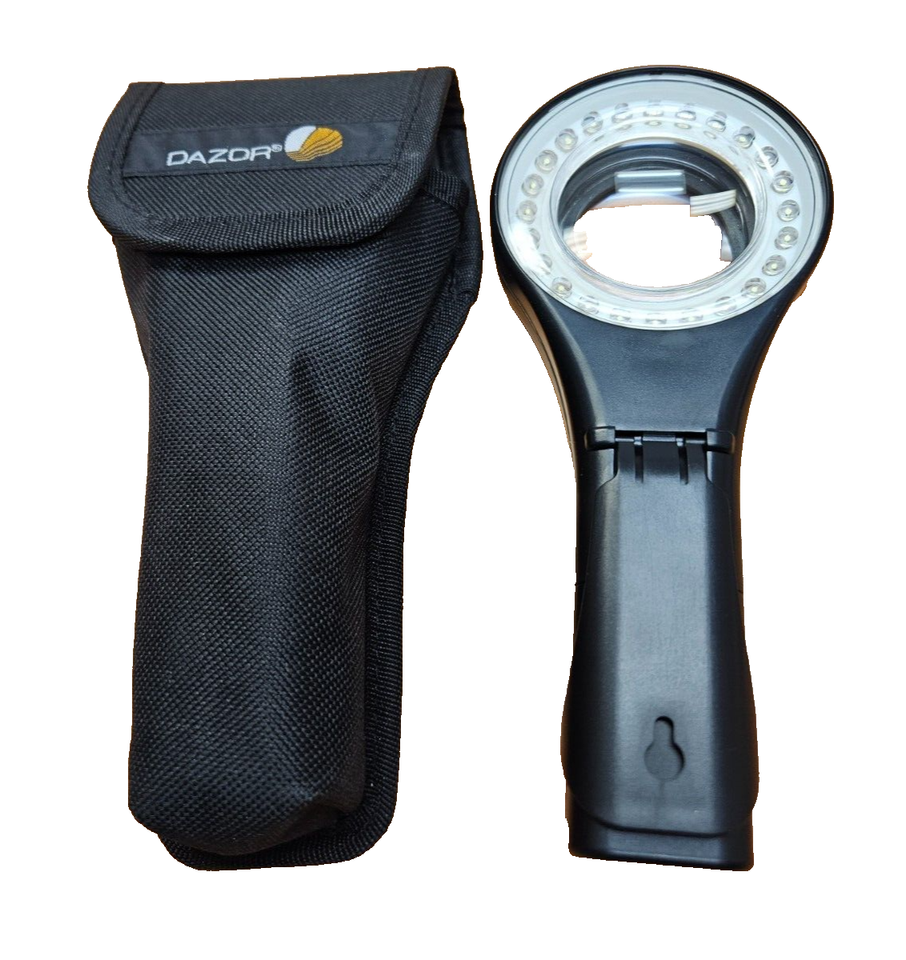 Dazor J223HHM 10X LED Hand Held Lighted Magnifier Professional | eBay