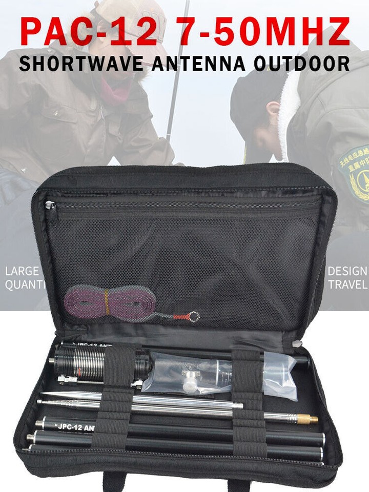 PAC-12 7MHz-50MHz Multi Band HF Shortwave GP Antenna QRP 100W For Ham ...