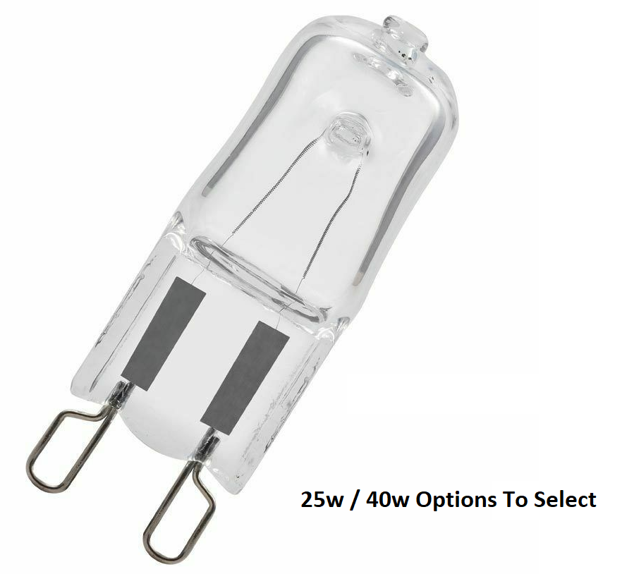 G9 Oven Bulb Cooker Appliance Lamp 40w / 25w 240v Halogen Dimmable ...