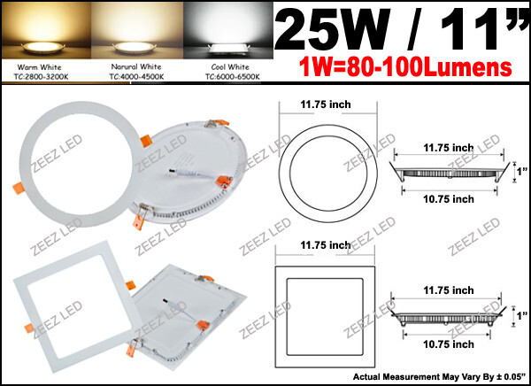 2/3/4/5/6/7/8/9/11-Inch Recessed Lighting Canless LED Ceiling Can Light ...