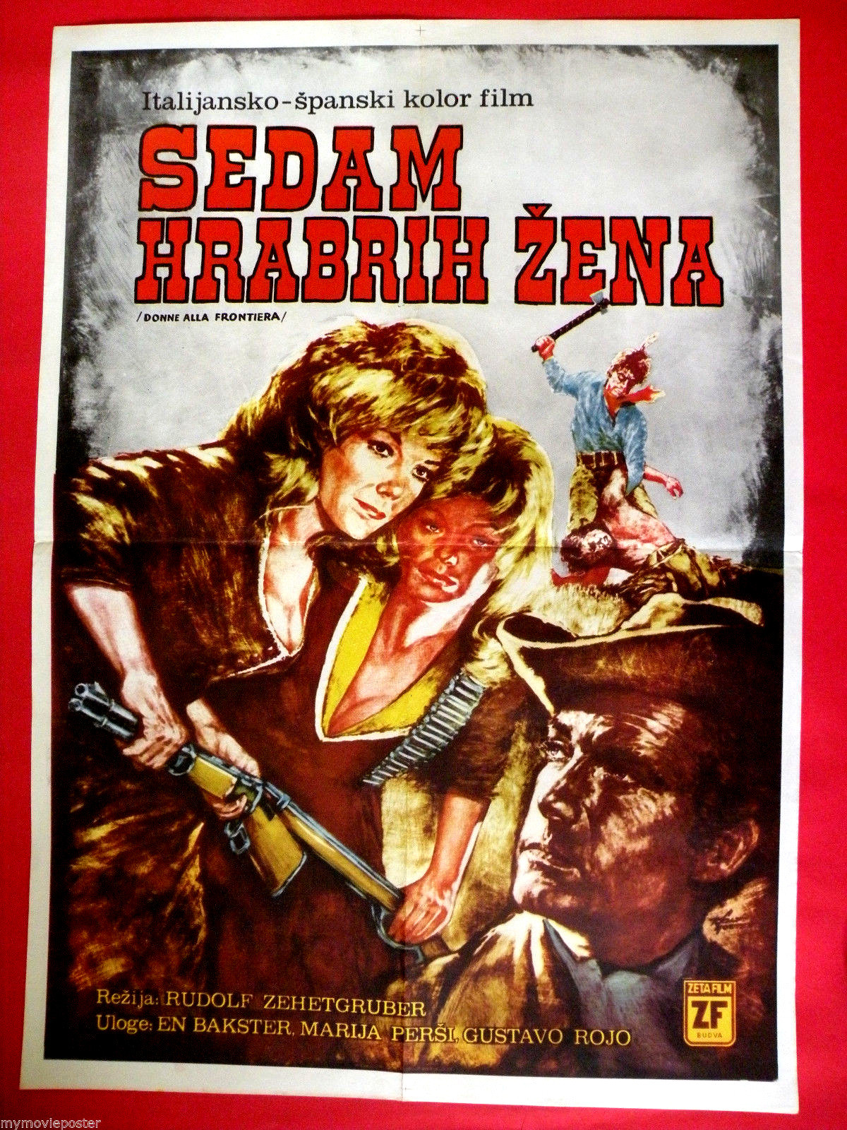 SEVEN VENGEFUL WOMEN 1966 WESTERN ANNE BAXTER MARIA PERSCHY EXYU MOVIE ...