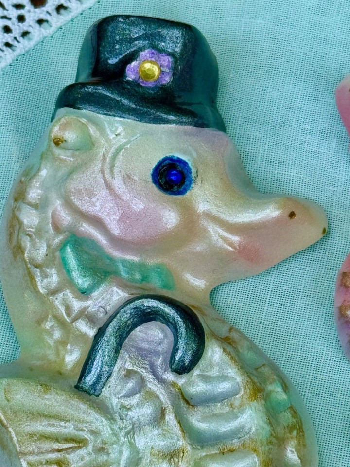 Adorable Seahorse Family Vintage Style Chalkware Plaques/ Retro Wall ...