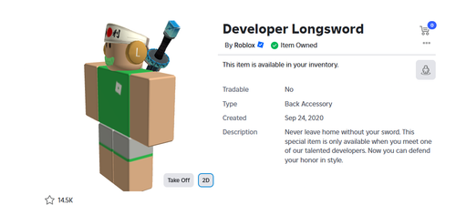 DEVELOPER LONGSWORD 💎💎2016 OG Roblox Account AGE VERIFIED (CHECK LAST PIC) | eBay